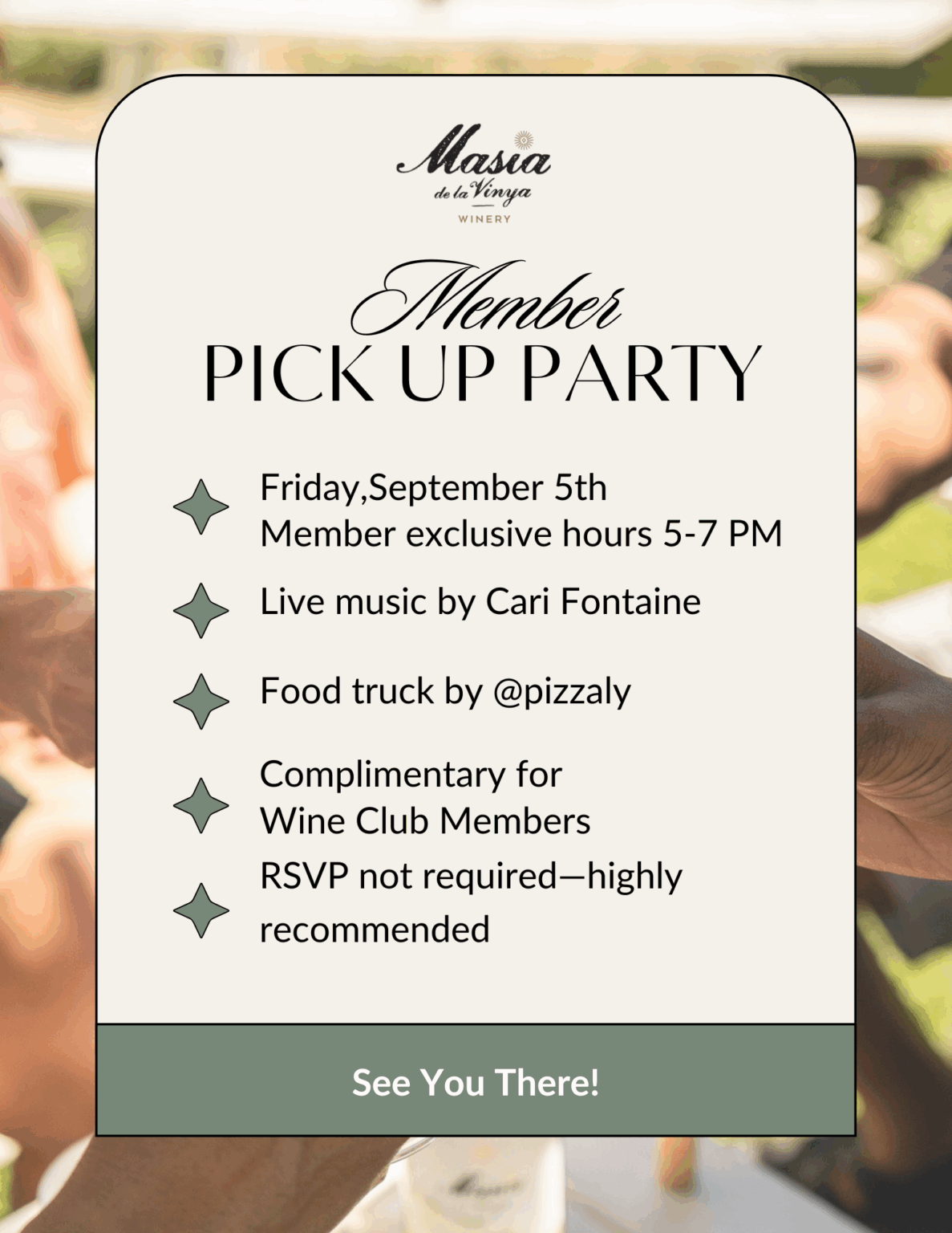 Wine Club Pick-Up Party - Masia de la Vinya